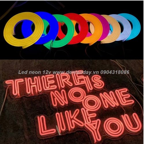 Đèn dây Neon LED 12V Uốn chữ, trang trí cao cấp